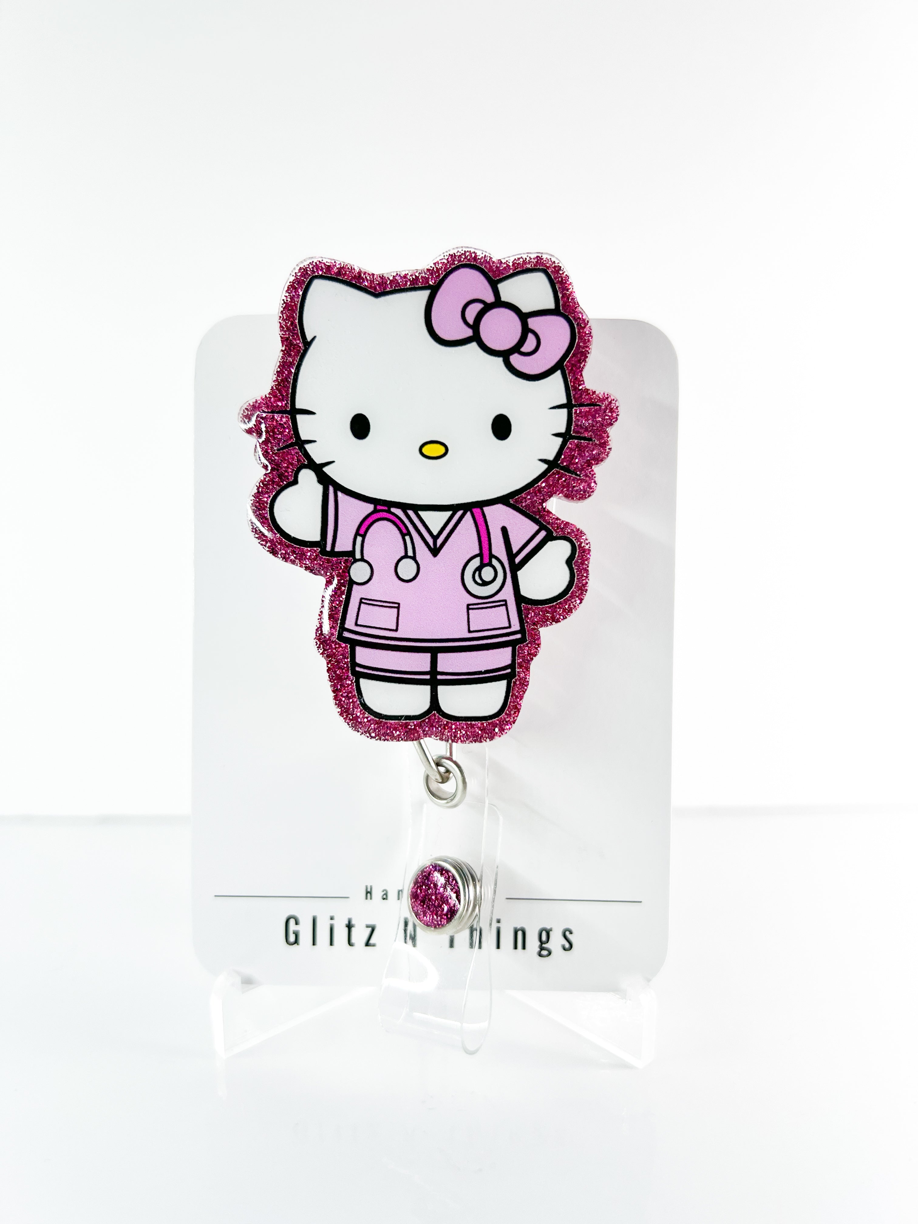 Nurse Kitty Badge Reel – Glitz N Things
